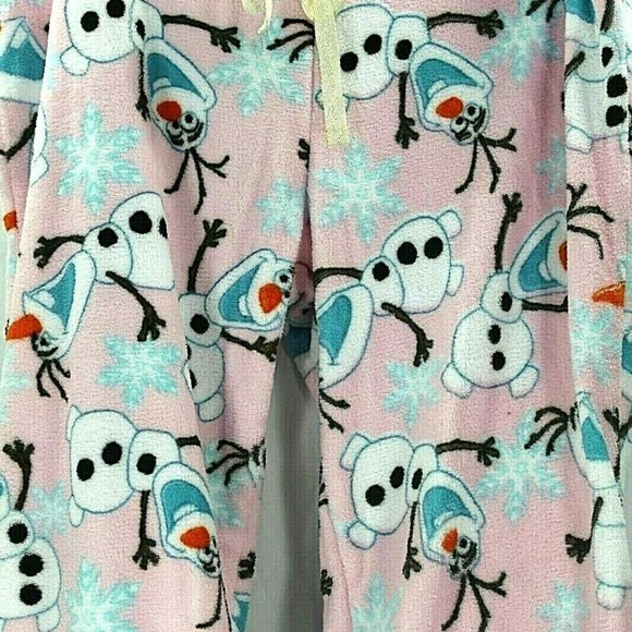 Disney | Intimates & Sleepwear | Frozen Soft Pajama Bottoms Olaf Womens ...